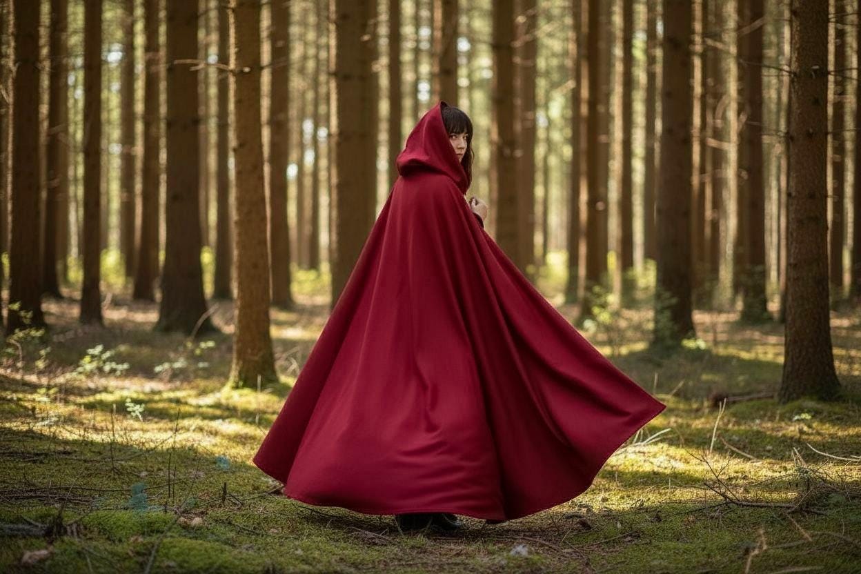 Melton Wool Cloak – Full Circle Medieval Cloaks, LARP, Renaissance ...