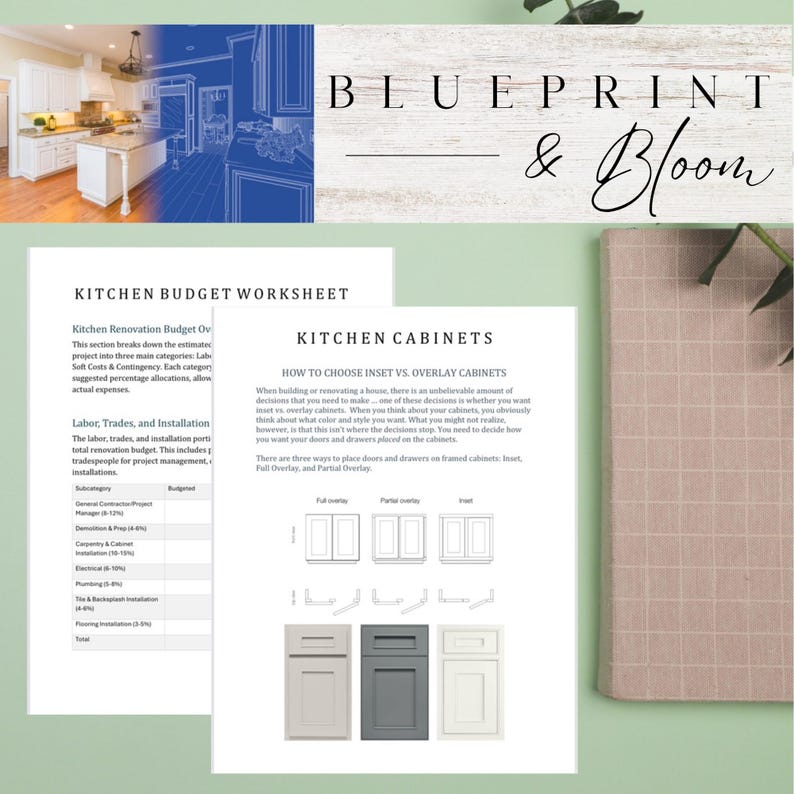 Personalized Kitchen Remodel Planner: DIY Home Project Book - Kitchen ...