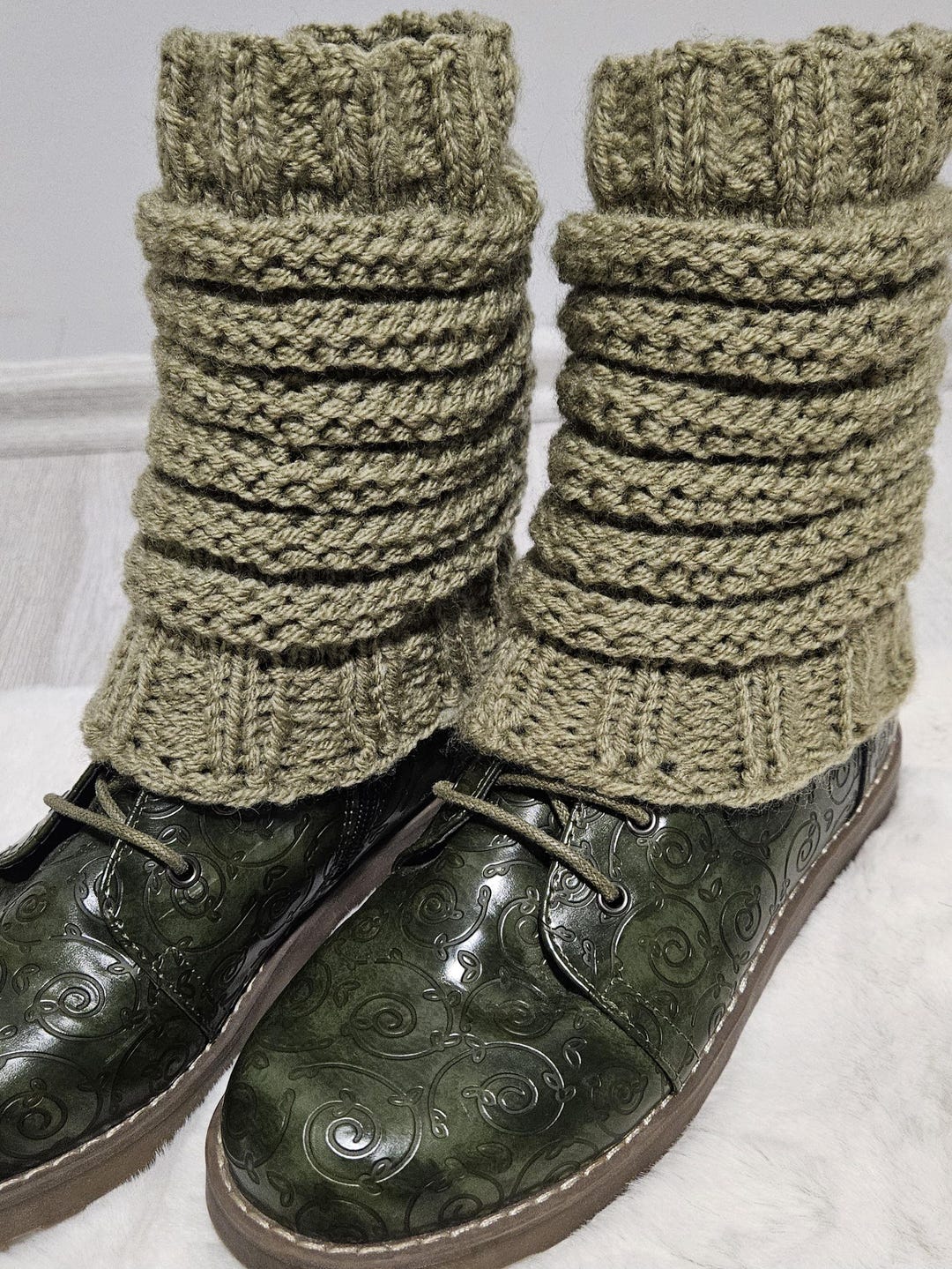 Knitting Pattern | Stulpen | Elastic Leg Warmers / Boot Cuffs | (PDF ...