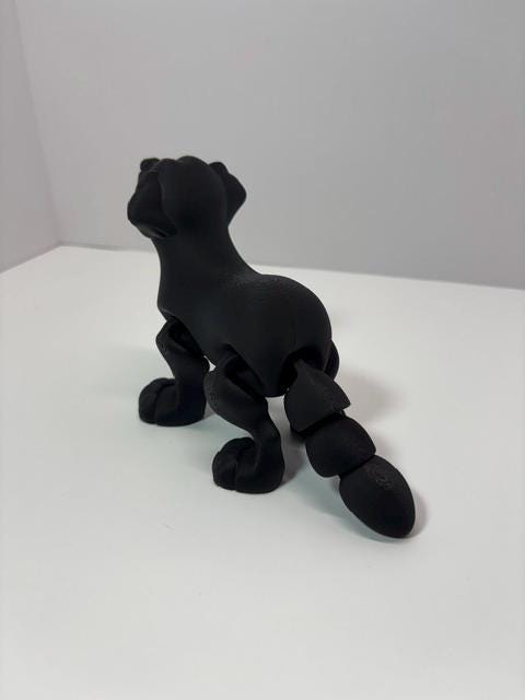 3D Printed Articulated Black Lab - Etsy