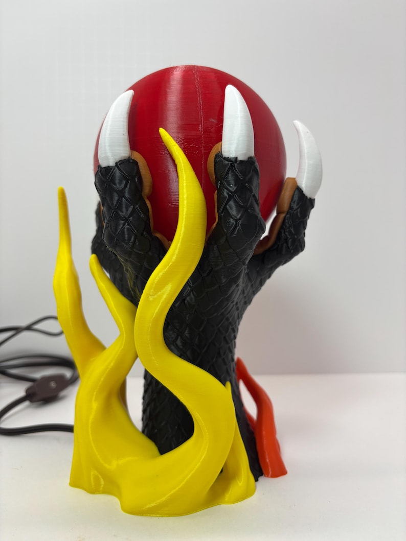3D Printed Dragon Claw Night Light Lamp - Etsy
