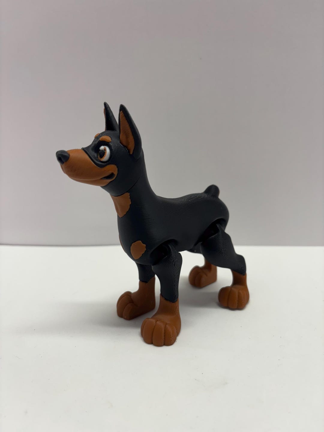 3D Printed Articulated Doberman PLA Filament Toy - Etsy