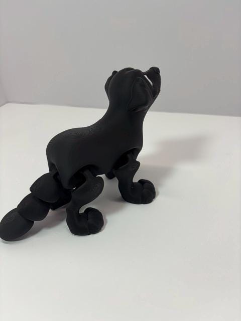 3D Printed Articulated Black Lab - Etsy