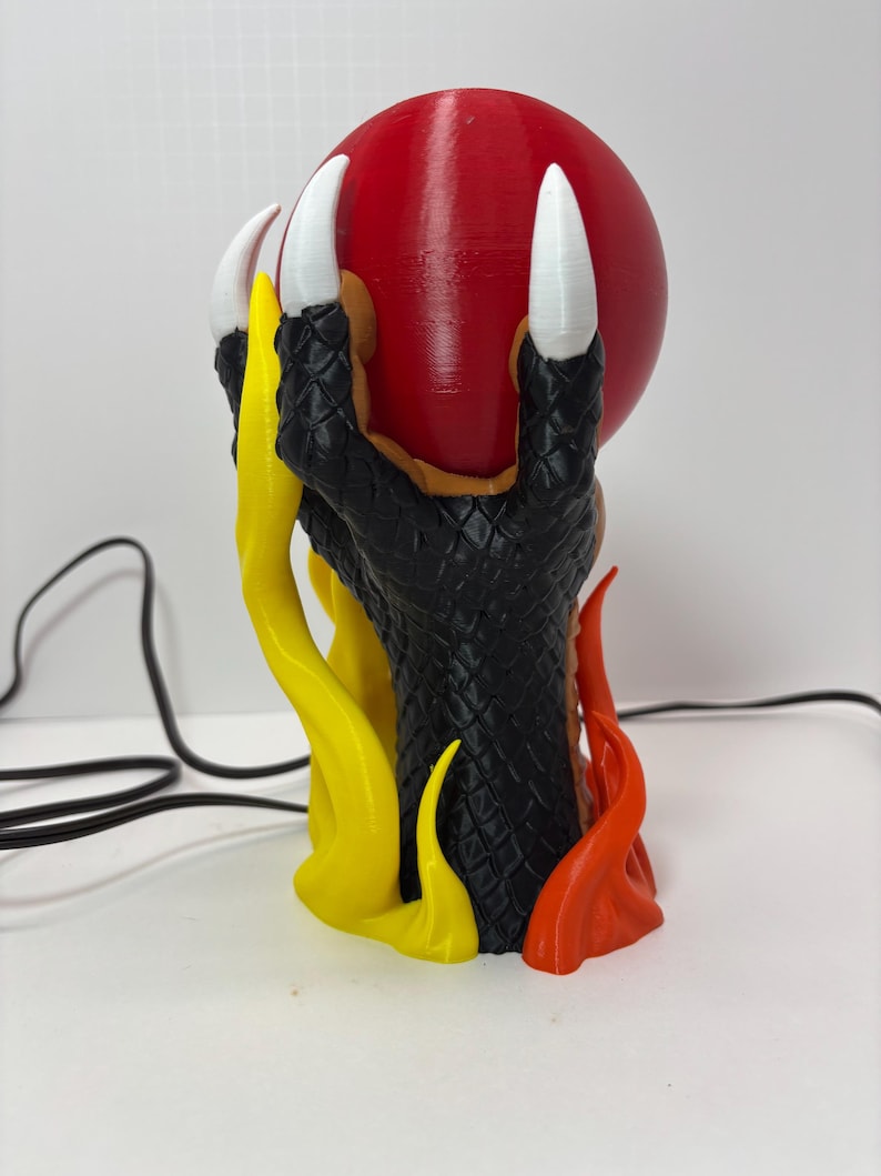 3D Printed Dragon Claw Night Light Lamp - Etsy