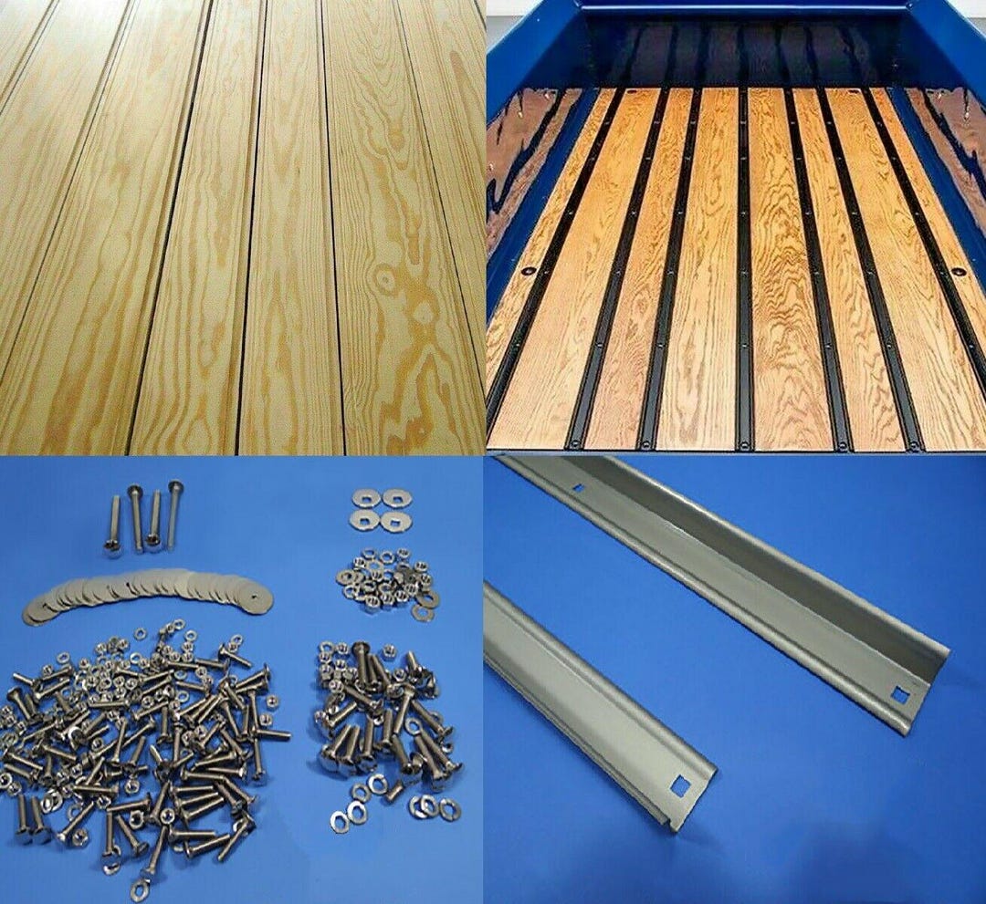 Pine Bed Wood Kit Chevy 1967 - 1972 Chevrolet C10 Short Bed Steel Strip ...
