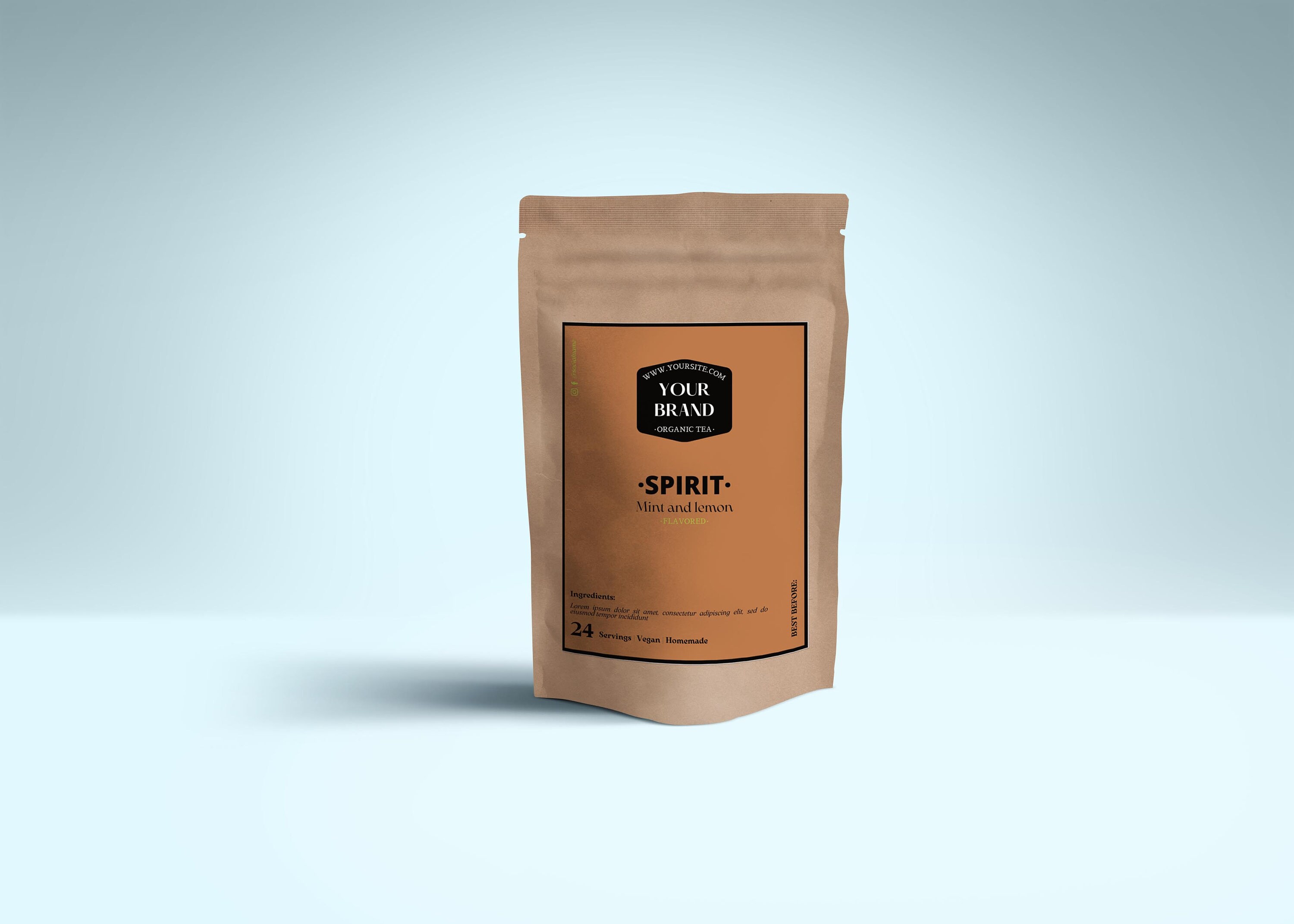 Printable Herbal Tea Blend Label Packaging Design Template - Etsy