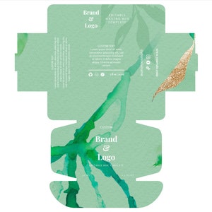 Editable Mailing Box for Canva.custom Subscription Packaging Box Design ...