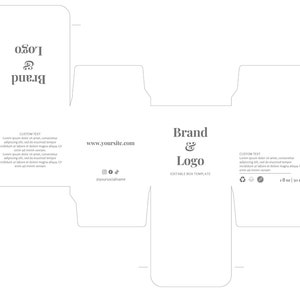 Editable Candle Box Template for Canva.custom Product Box Package ...