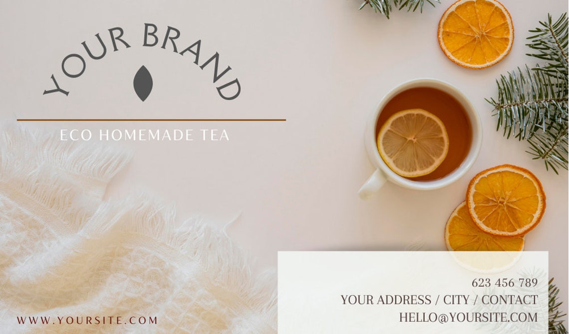 Printable Tea Label Template Bundle, Editable Tea Labels Template ...