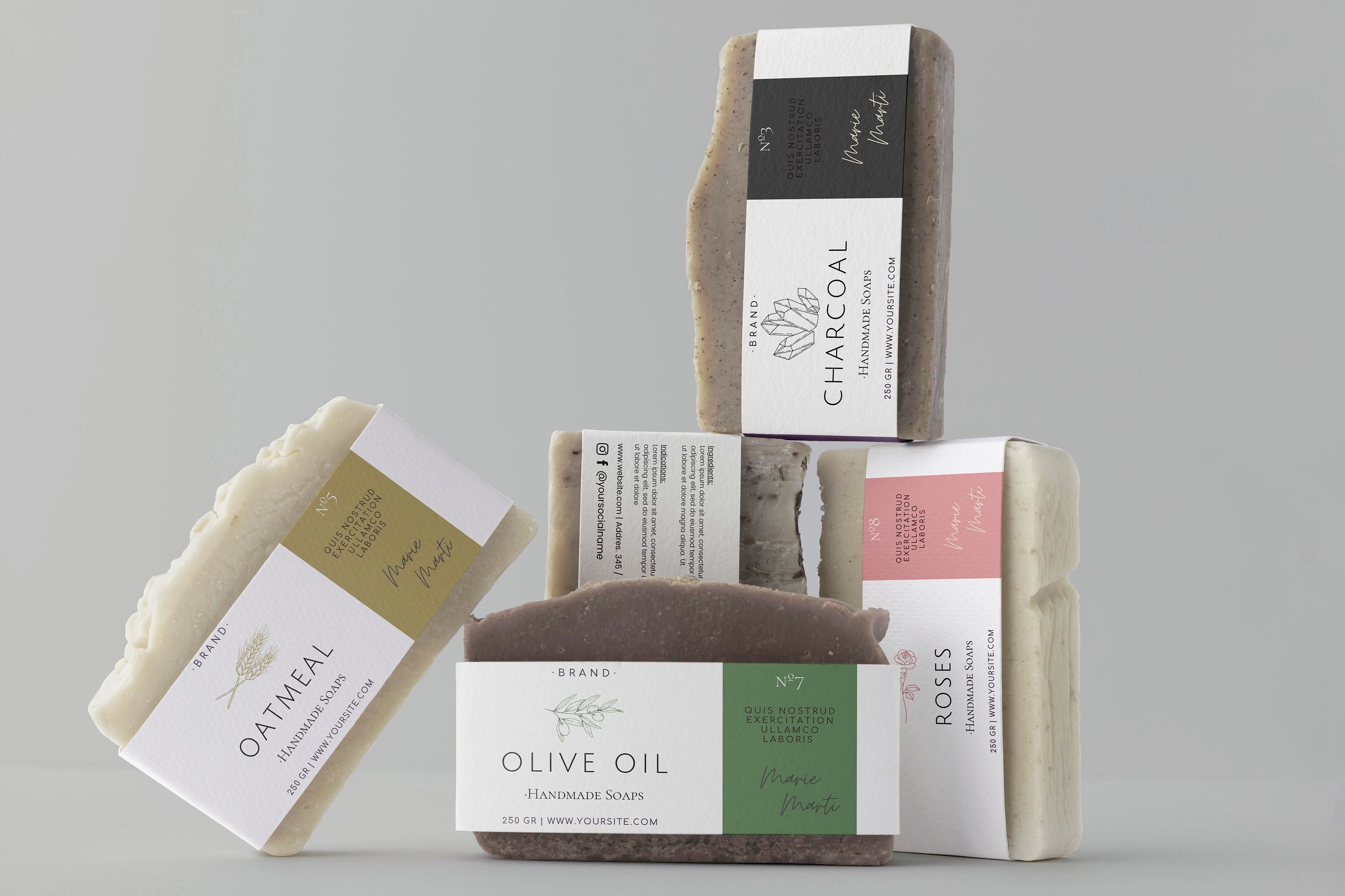 Customizable Soap Label Templates,custom Soap Brand Design With Canva ...