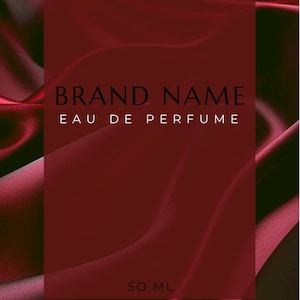 Custom Perfume Bottle Label Template.editable Canva Design for Perfume ...