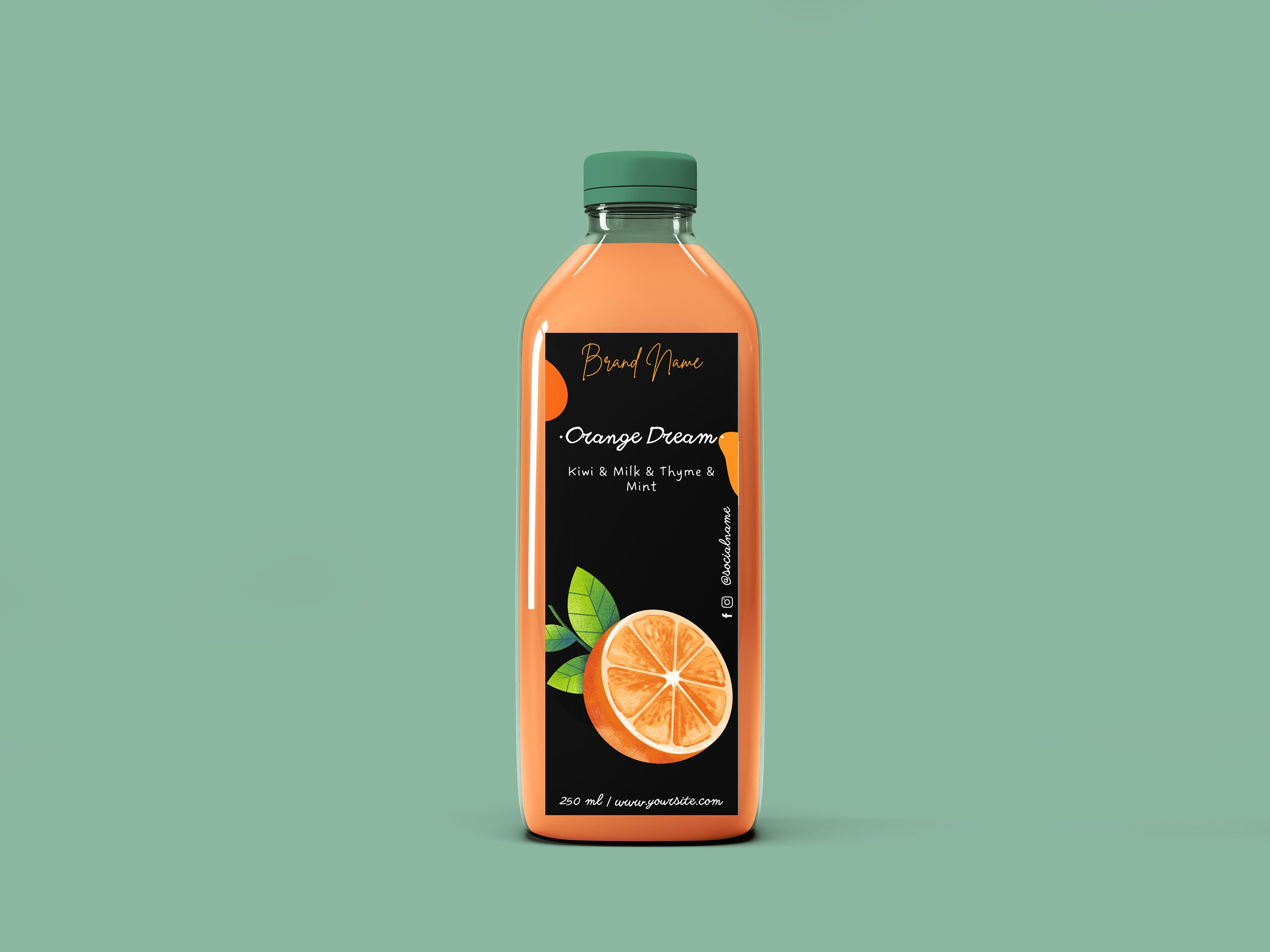 Custom Printable Juice Bottle Label. Editable Juice Bottle Label. Cold ...