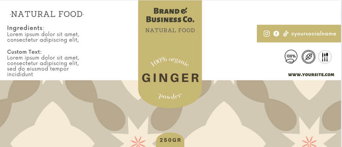 Custom Printable Spice Labels Canva Templates for Seasoning or - Etsy