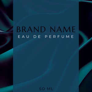 Custom Perfume Bottle Label Template.editable Canva Design for Perfume ...