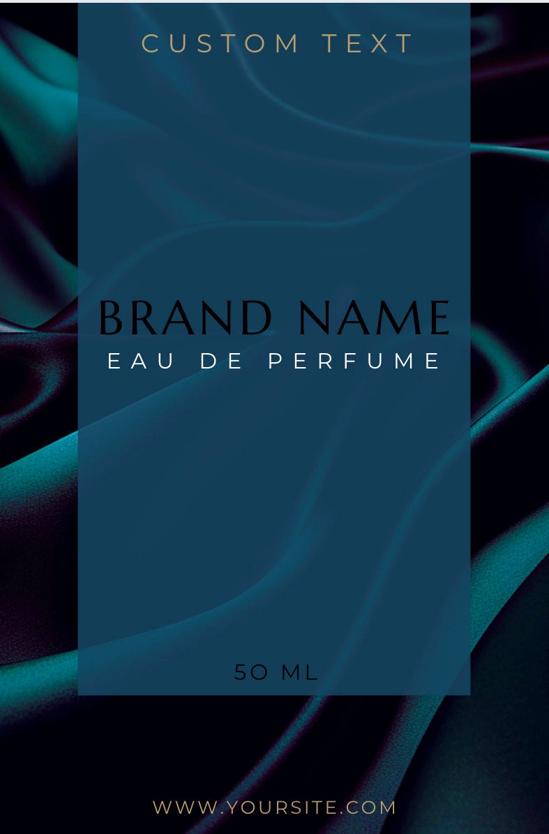 Custom Perfume Bottle Label Template.editable Canva Design for - Etsy