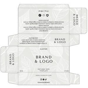 Editable Canva Rectangular Product Box Template,custom Mailer Packaging ...