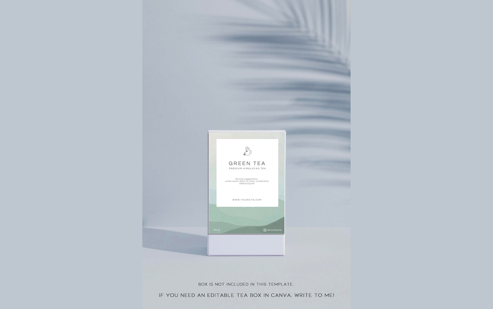 Custom Editable Tea Packaging Label Templates for Tea Bags and Pouches ...