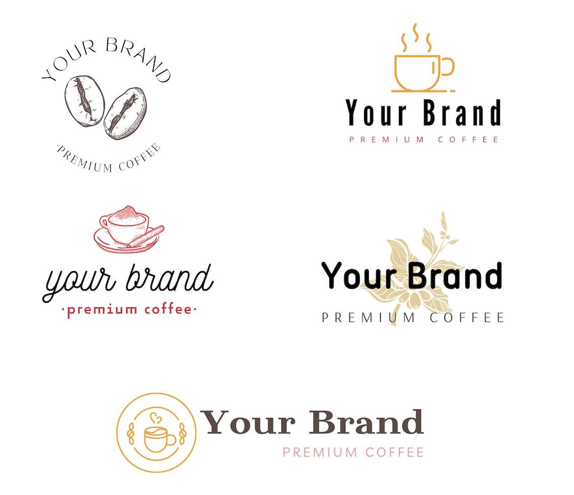 Editable Coffee Company Branding Bundle With Coffee Label Templates ...