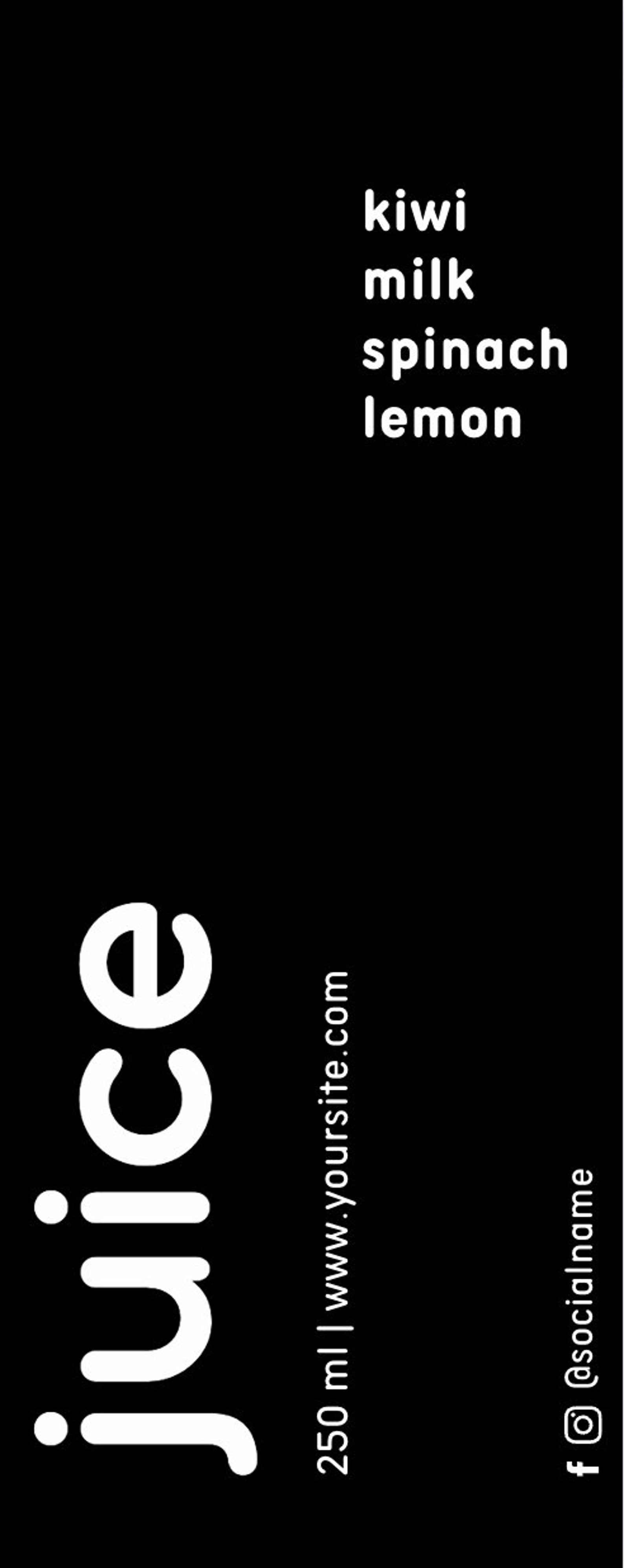 Printable Transparent Fresh Juice Labels Template,editable Canva Juice ...