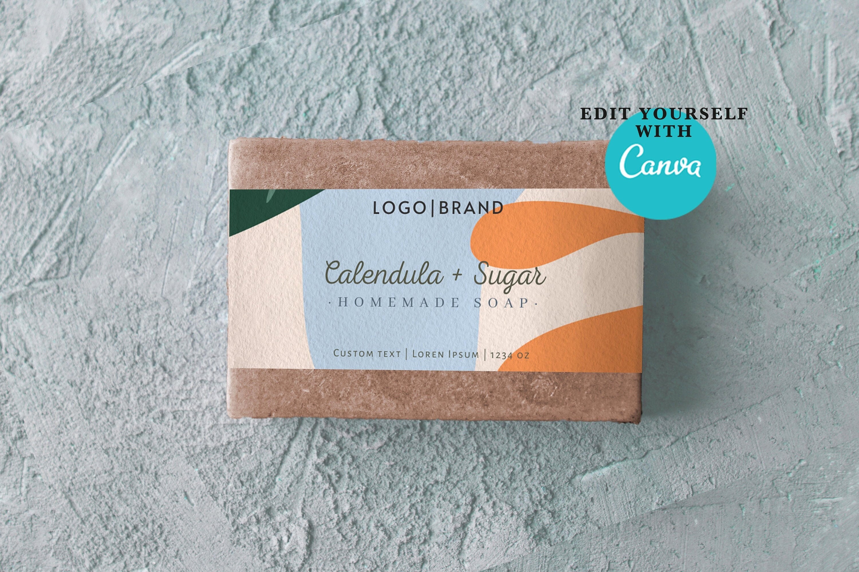 Exclusive Editable Soap Wrapper Label Template Design for Canva,custom ...