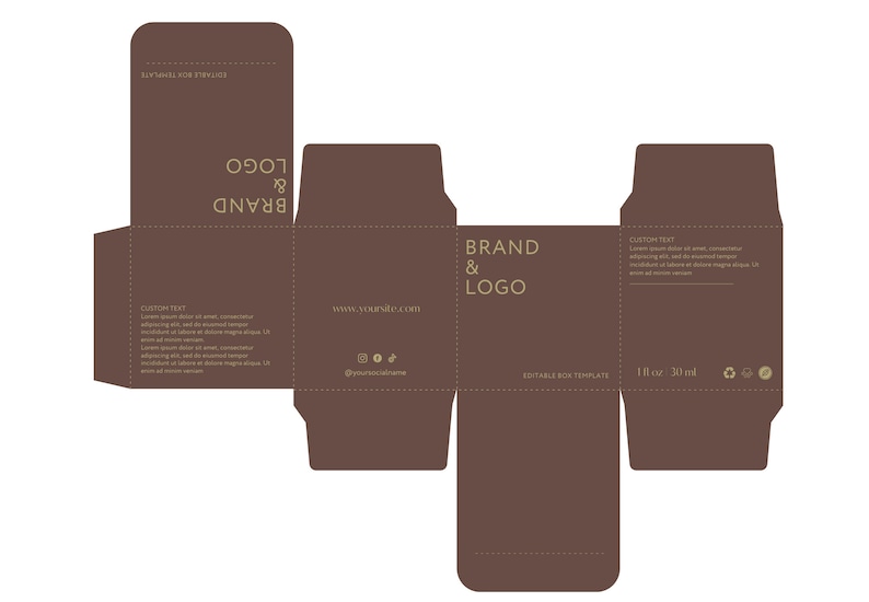 Custom Editable Candle Box Template for Canva.custom Masculine & Luxury ...