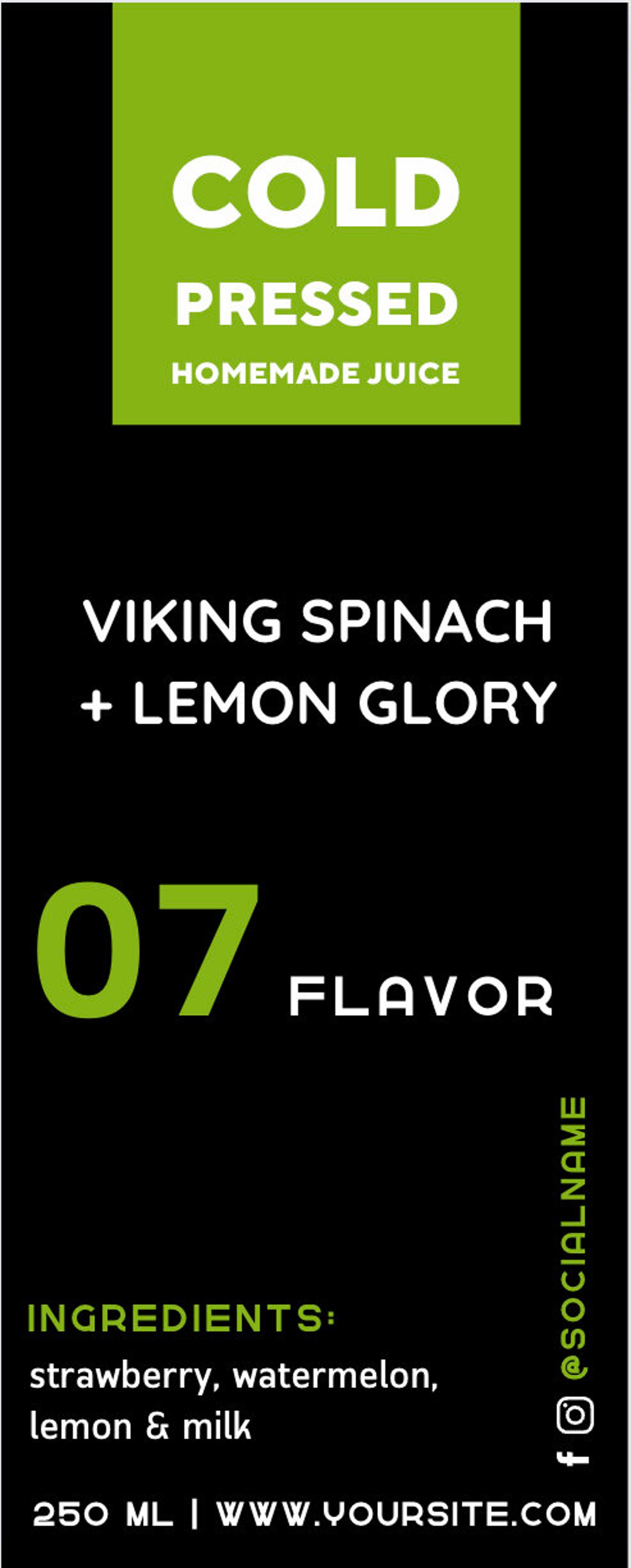 Custom Printable Juice Bottle Labels Template for Juicing and Drink ...