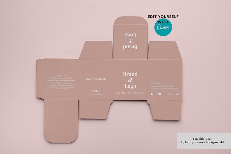 Candle Packaging Boxes Template.printable Square Box Template.colorful ...