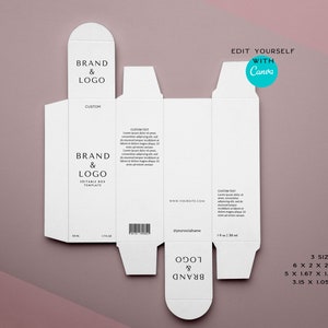 Editable Canva Rectangular Box Design Templatecustom Product - Etsy
