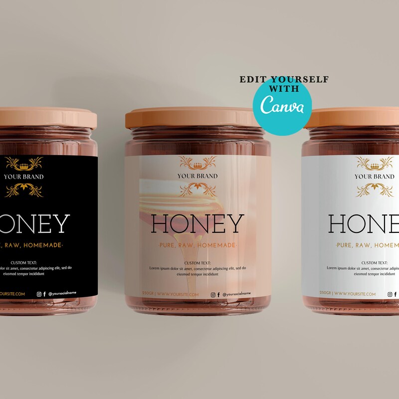 Honey Jar Labels - Etsy