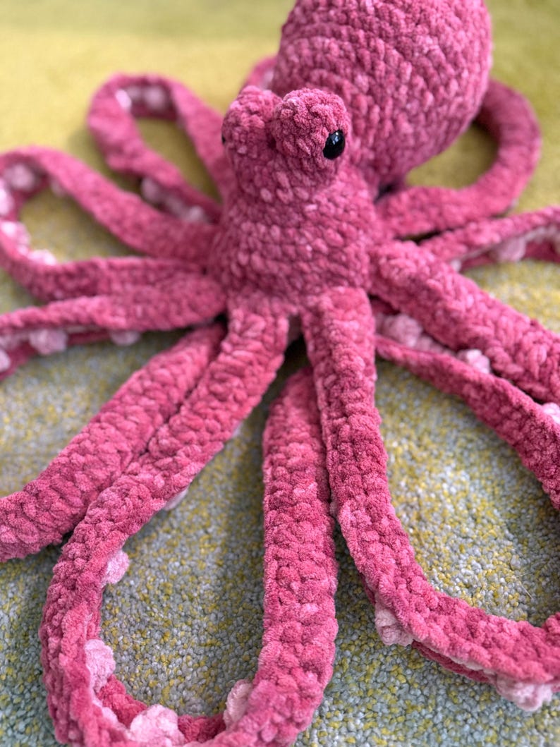 Crochet Giant Octopus Plushie Amigurumi Stuffed Animal - Etsy