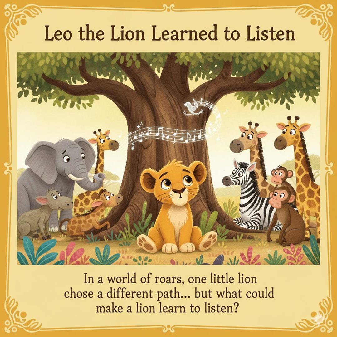 Leo the Lion Learns to Listen - Etsy
