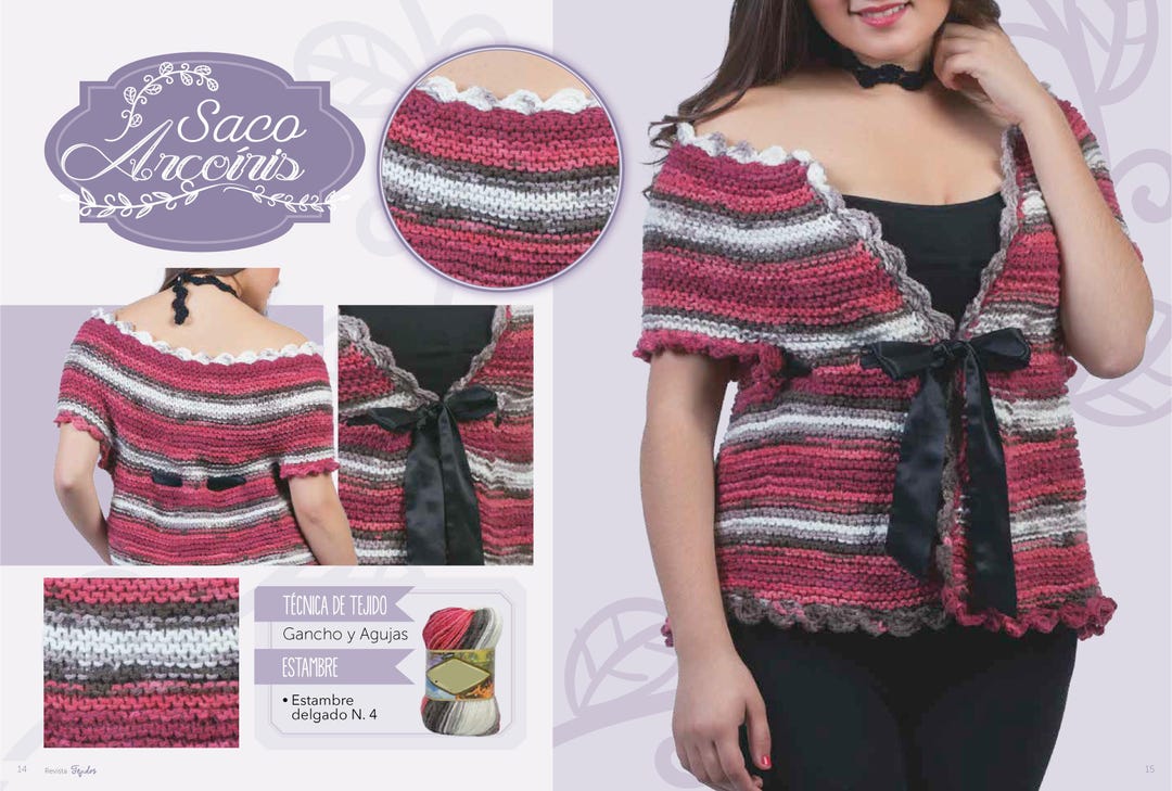 Needlework Jacket Pattern and Diagram by Laura Cepeda - Etsy