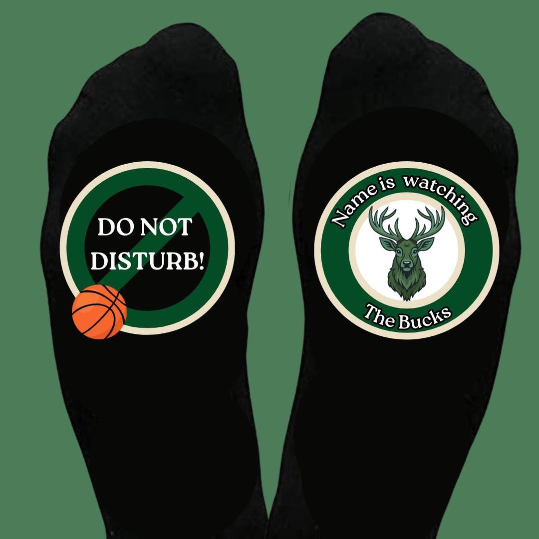Personalized - the Bucks Basketball Socks – Funny Fan Gift - Etsy