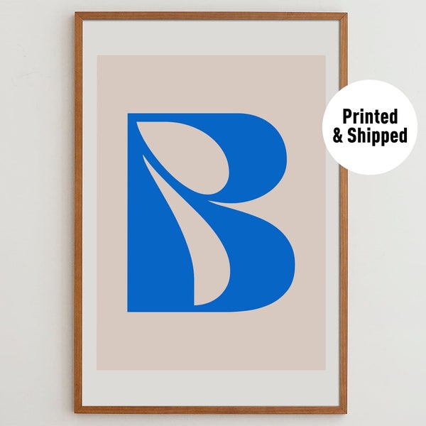 Initial Poster - Etsy