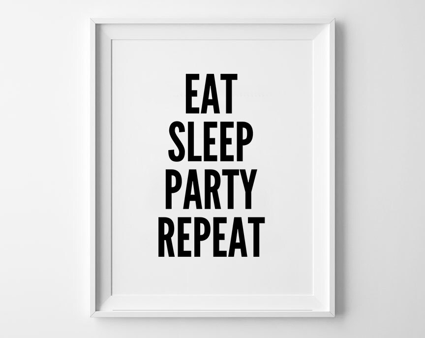 Eat Sign Typography Print Home Decor Dorm Decor Dorm Wall | Etsy