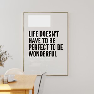 Inspirational Quotes Life Quote Prints Minimalist Poster Inspirational ...
