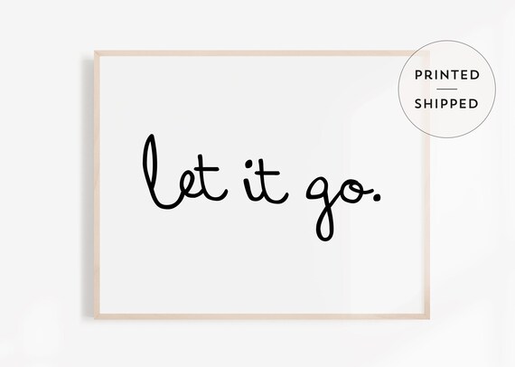 Let it Go Print Adventure Poster Freedom Nursery Decor | Etsy