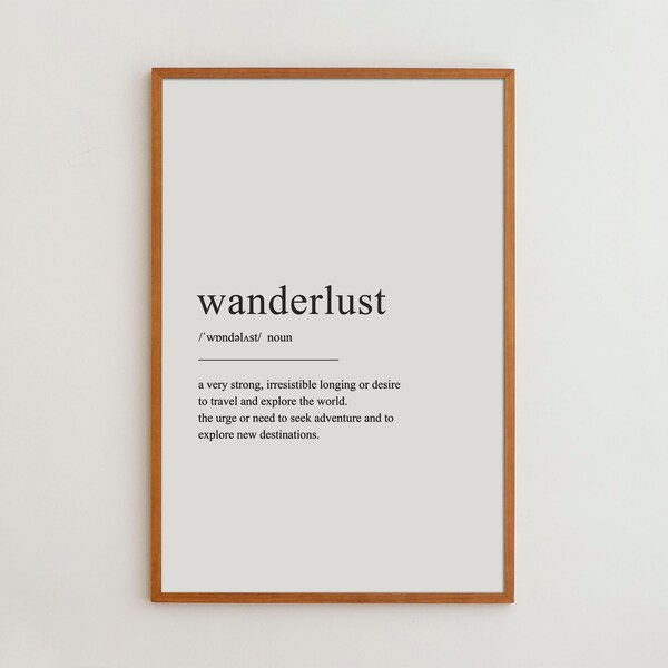 Wanderlust Poster - Etsy