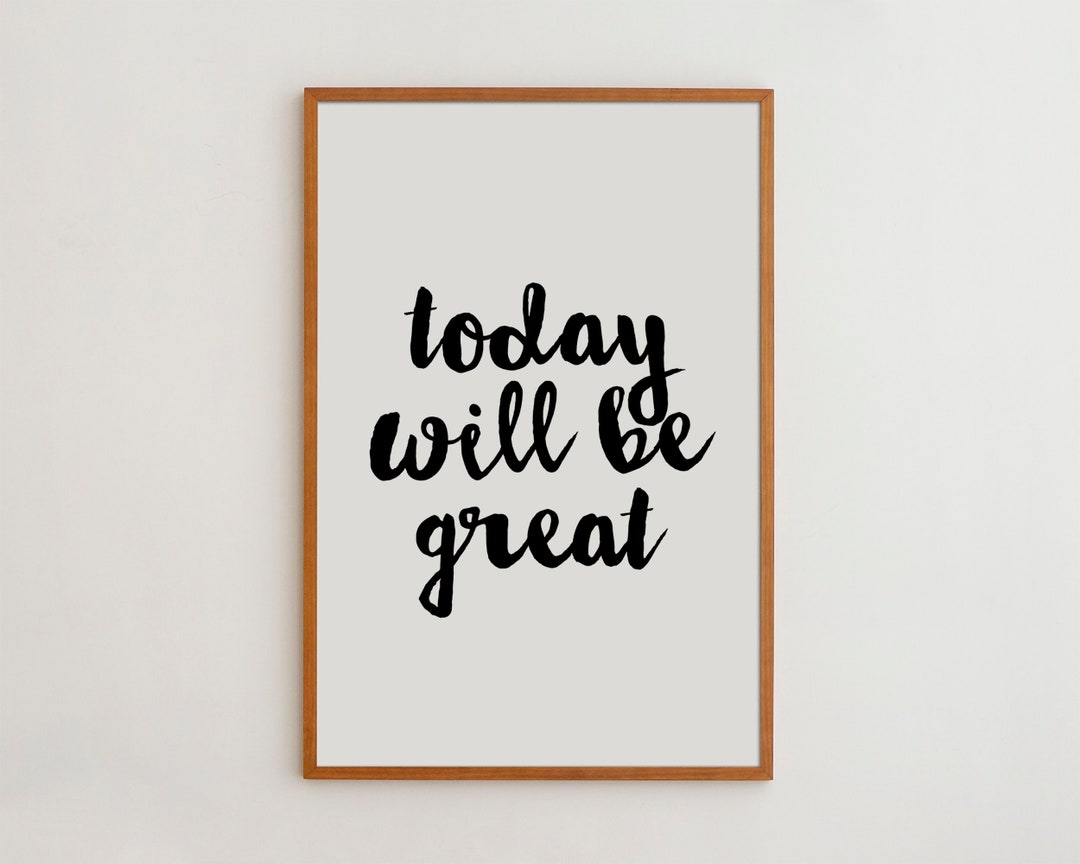 Typography Wall Art Motivational Poster Wall Art Prints Quote Posters ...