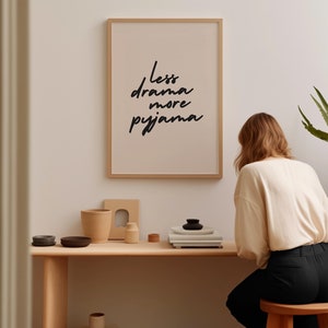 Funny Quote Poster Framed Wall Art Print Black Lettering on Beige ...