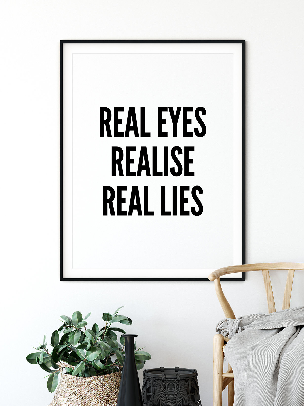 Real Eyes Realize Real Lies Wall Art Prints Song Lyrics | Etsy