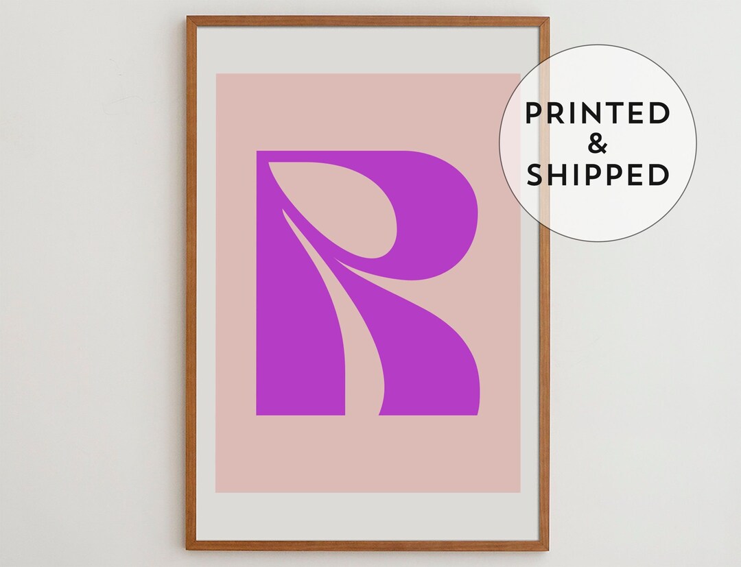 Personalized Letter Art Print Custom Wall Art Name Sign - Etsy