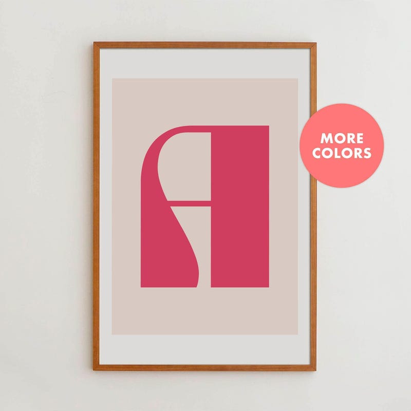 Initial Wall Art - Etsy