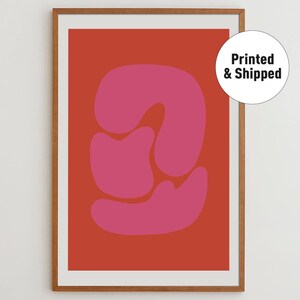 Mid Century Modern Poster Abstract Art Print Limited Edition - Etsy