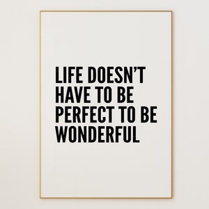 Inspirational Quotes Life Quote Prints Minimalist Poster Inspirational ...