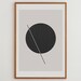 Circle and Line Geometric Wall Art Physically Printed - Etsy