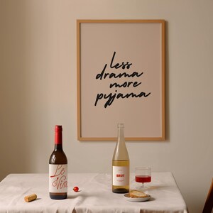 Funny Quote Poster Framed Wall Art Print Black Lettering on Beige ...