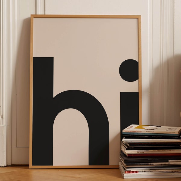 Typography Poster - Etsy