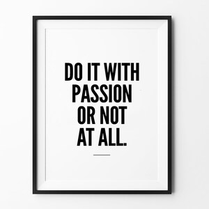 Black and White Prints Motivational Poster Office Decor | Etsy