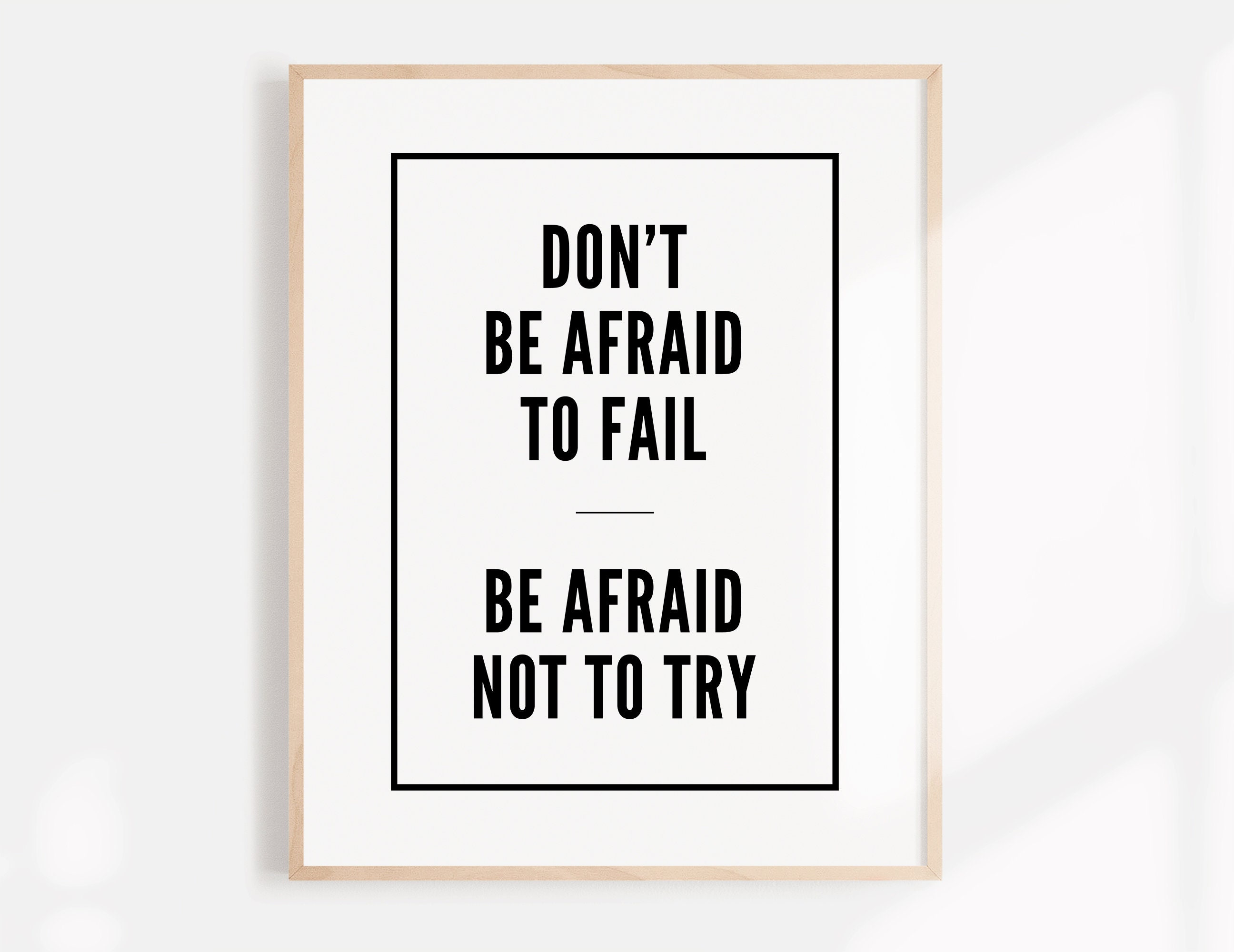 Motivational Poster Black and White Art Scandinavian Art | Etsy